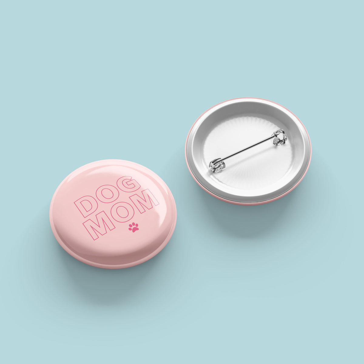 Pink Dog Mom Button sold by Royal Collections and Co. made by Dapper ...